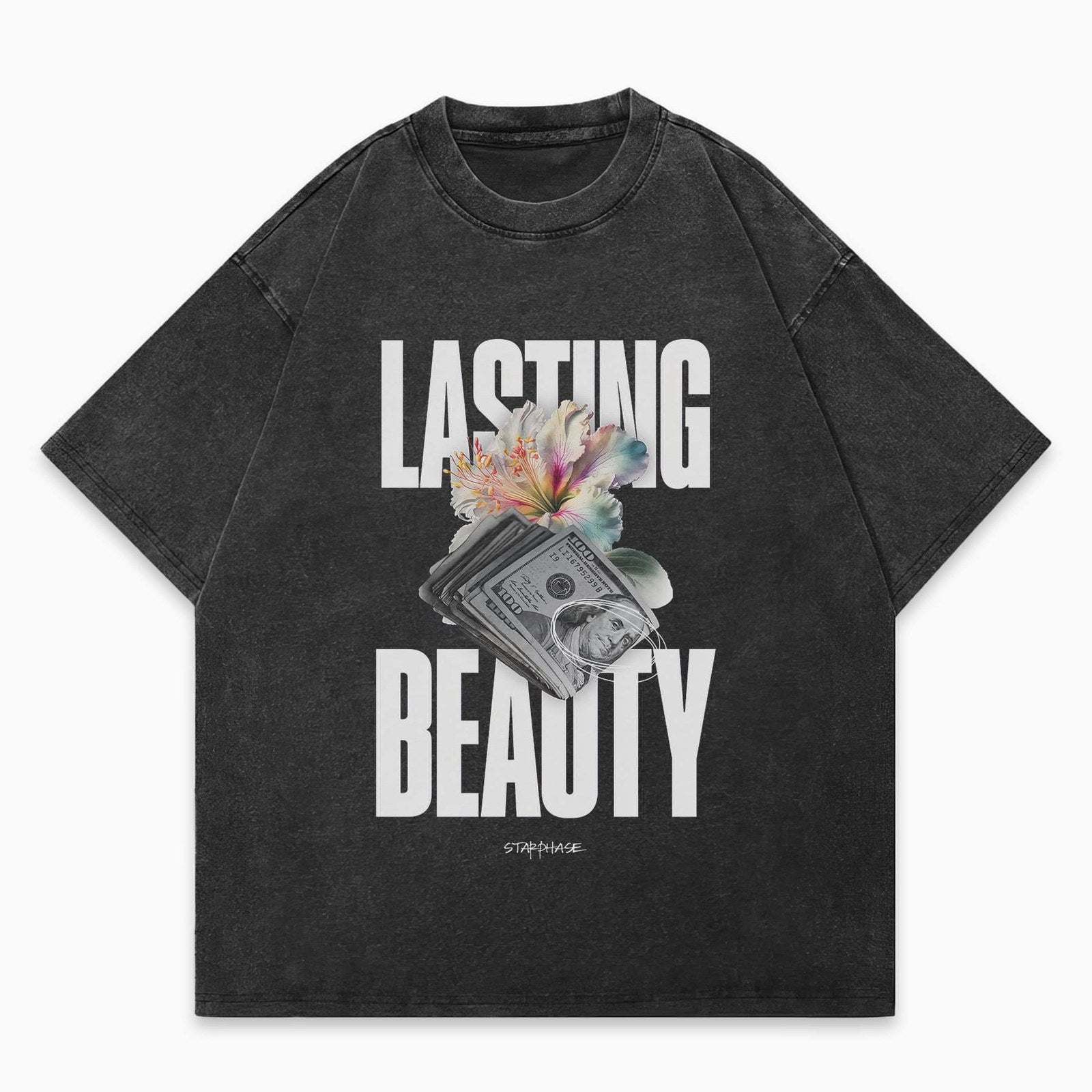 Lasting Beauty Oversized Washed Graphic T-Shirt – Starphase